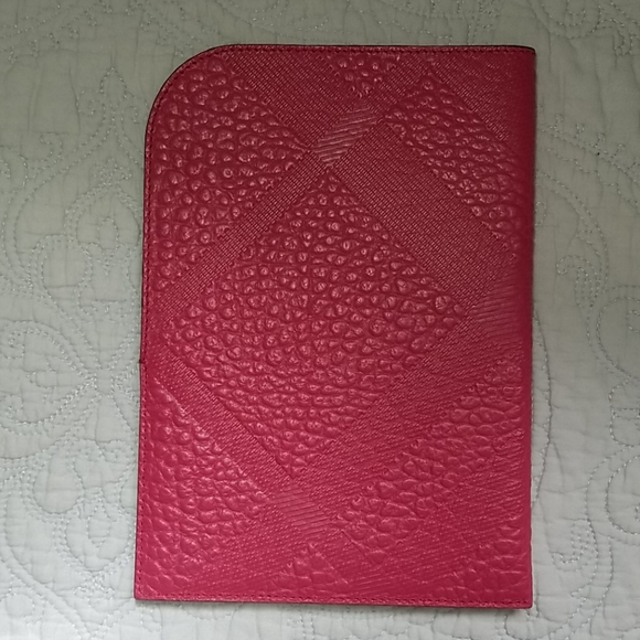 Burberry | Accessories | Burberry Pink Leather Tablet Holder | Poshmark
